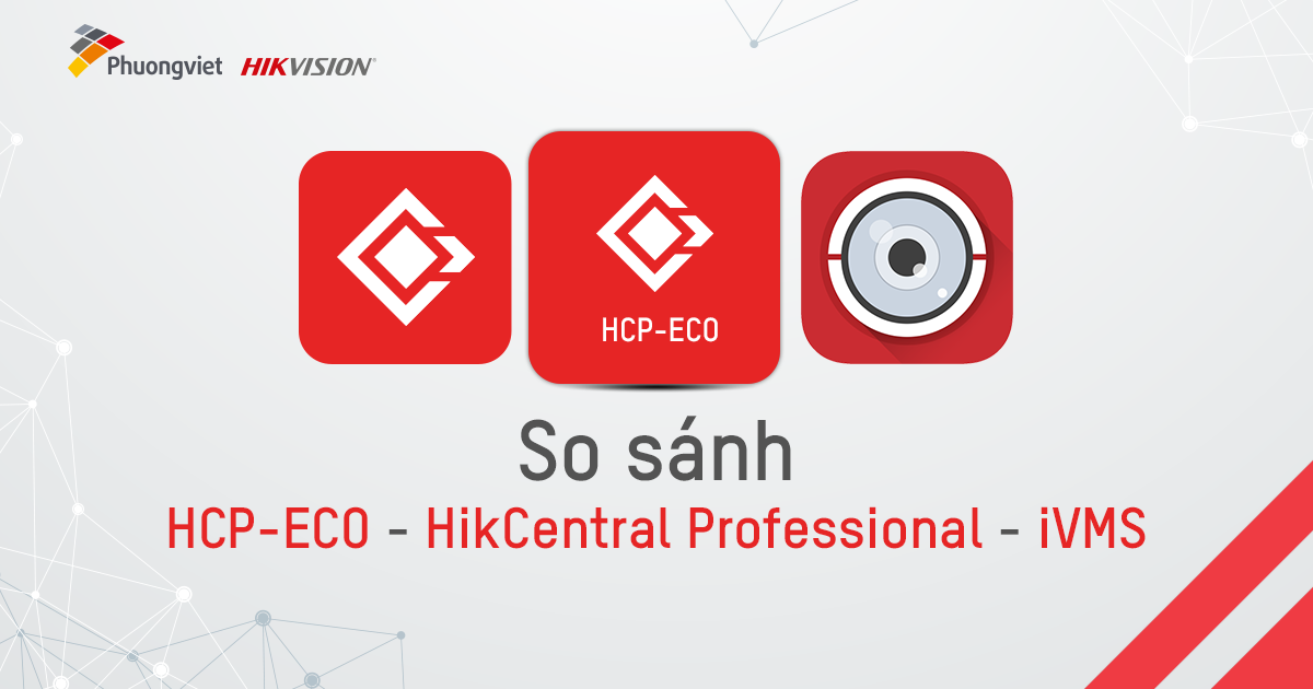 Sự khác biệt giữa HCP-ECO – HikCentral Professional – iVMS – Hikvision ...